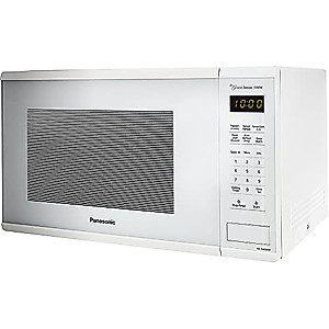 Panasonic NN-SU656W 1.3 Cu. Ft. 1100W Countertop Microwave Oven in White Bundle with 2 YR CPS Enhanced Protection Pack