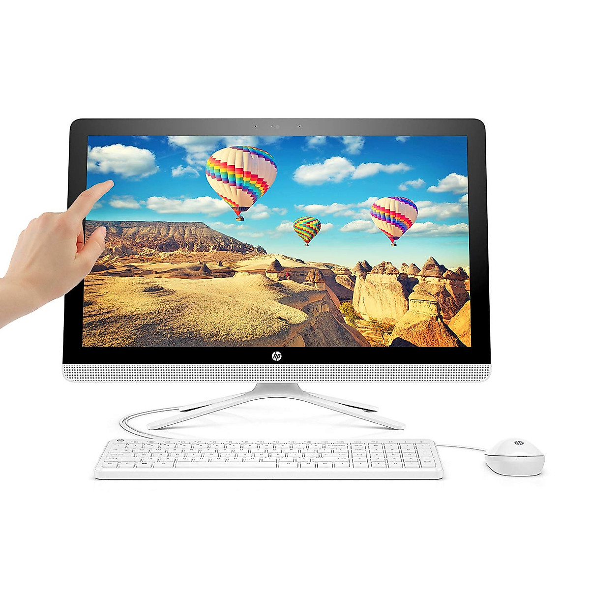 HP Snow White 22-b013w All-in-One touch screen Desktop PC