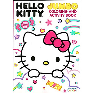 Hello Kitty Coloring Acitivty Book Set for Kids, Girls - Bundle with PlayPack, Stickers, Kids Coloring Book and More