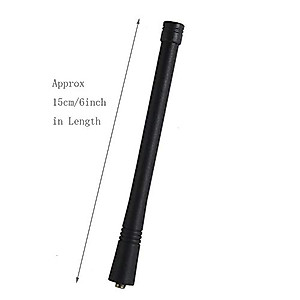 NAD6502AR Antenna Compatible for Motorola HT750 HT1250 CP200 CP200D CP040 CP140 CP150 CP160 CP180 CP185 EP450 PR400 P1225 PRO3150 PTX600 PTX700 PTX760 Two Way Radio 3 Pack VHF 146-174 Mhz
