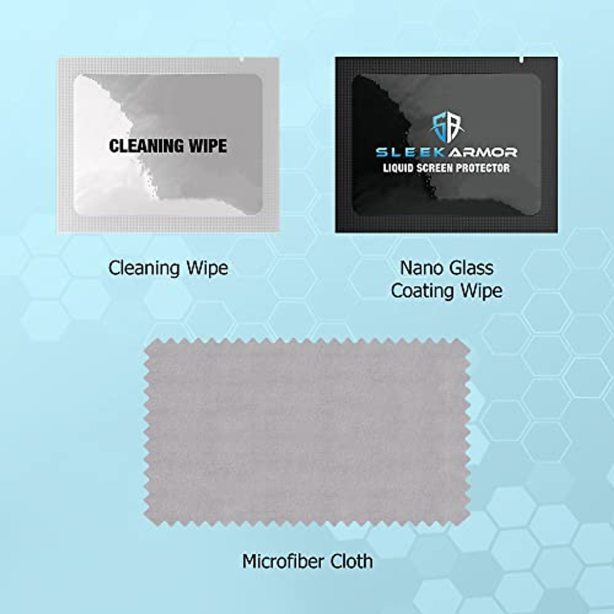 SLEEK ARMOR Liquid Glass Screen Protector - Wipe On Scratch and Shatter Resistant Nano Protection for All Phones Tablets Smart Watches Universal