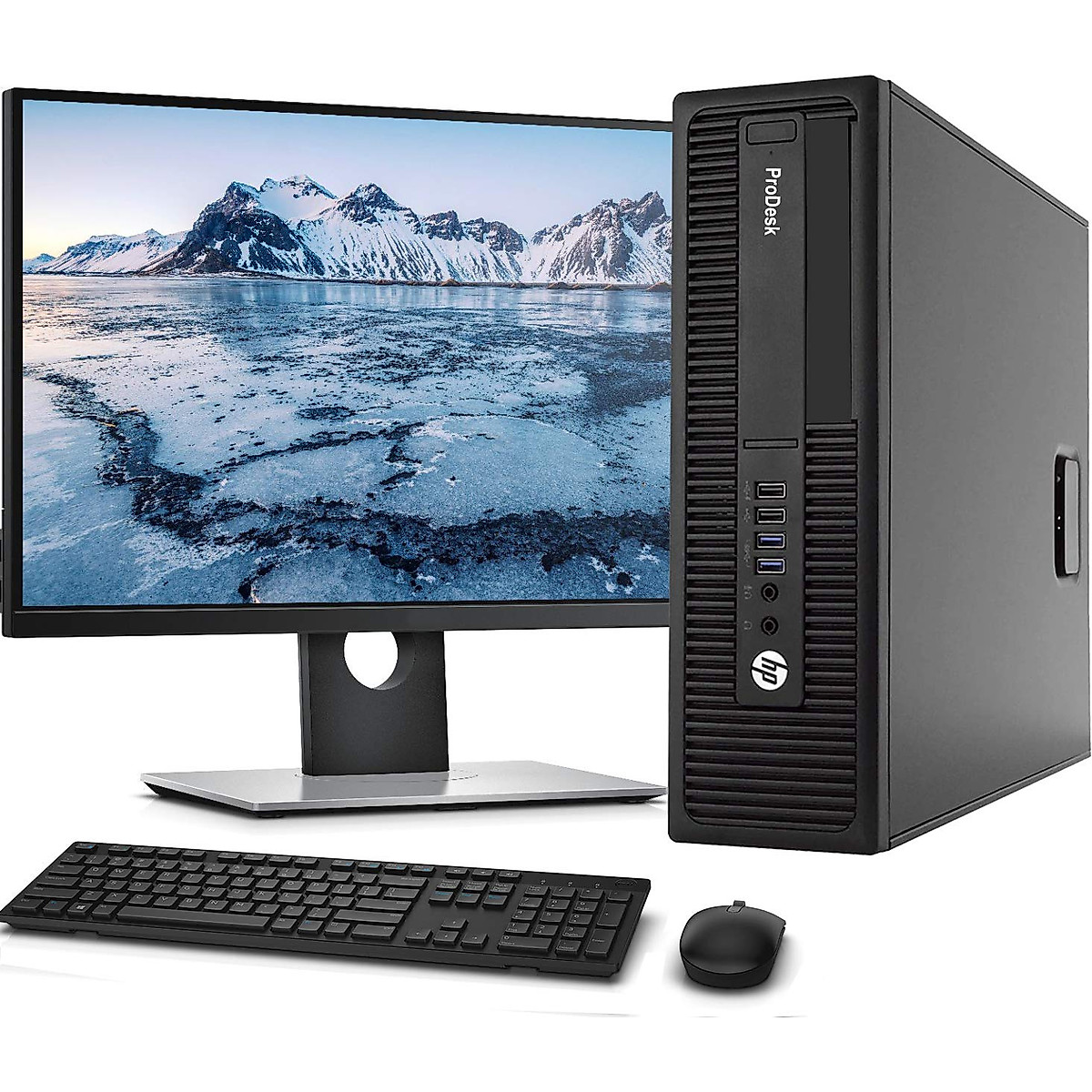 HP 600 G2 SFF Computer Desktop PC, Intel Core i5-6500 3.2GHz Processor, 32GB Ram, 2TB SSD,Wireless Keyboard & Mouse, WiFi | Bluetooth, HP 23.8 LCD Monitor, Windows 10 Pro (Renewed)