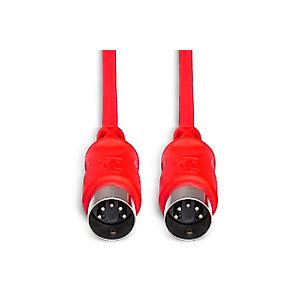 Hosa MID-305RD MIDI Cable, 5-pin DIN to Same, 5 ft