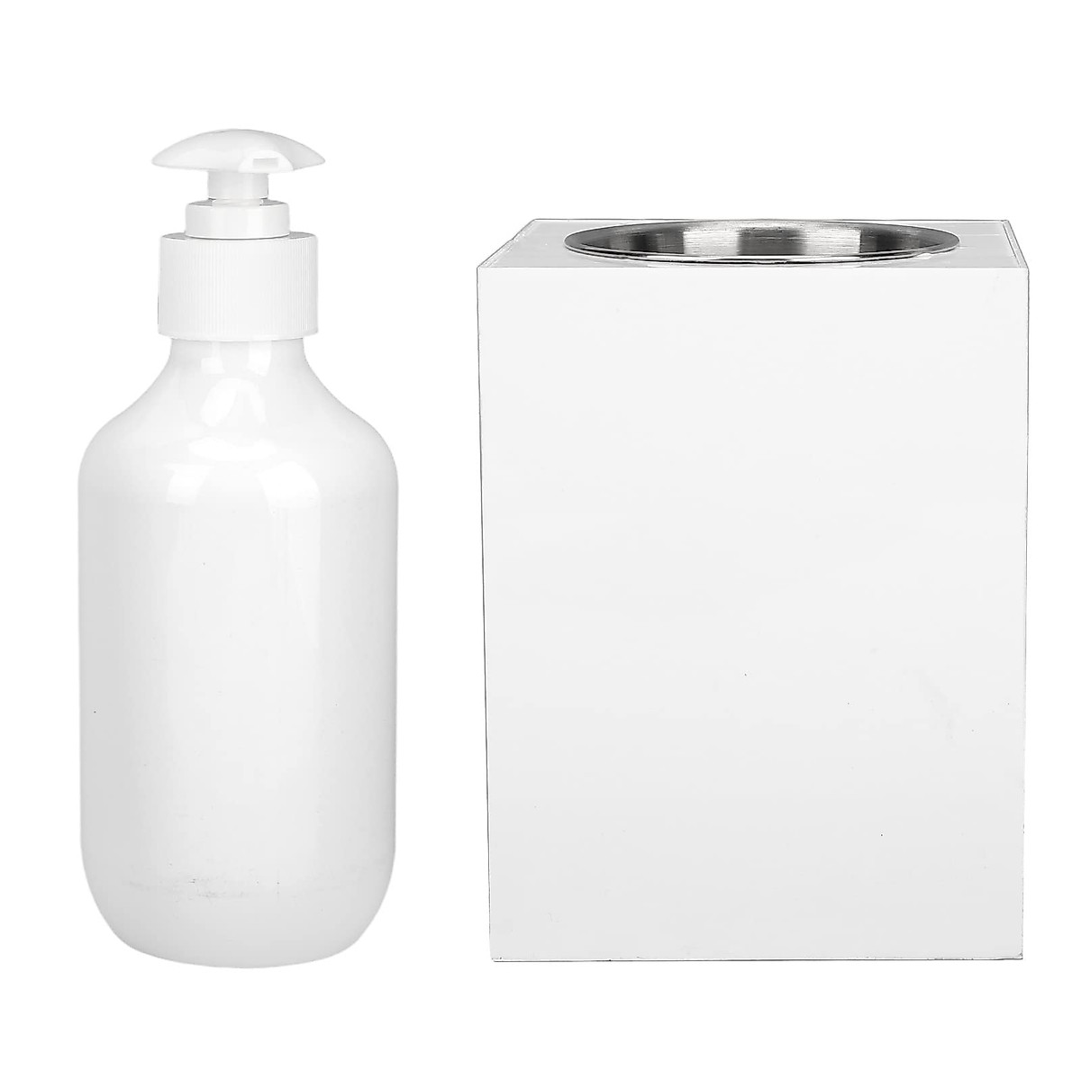 GOWENIC Massage Oil Bottle Warmer, Single Bottle Essential Oil Lotion Warmer with Adjustable Temperature Aluminum Alloy Inner Liner, Spa Lotion Warmer for Salon Barber Shops Beauty Salon Home(US)