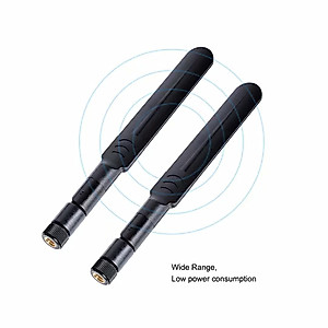 2 x 8dBi WiFi RP-SMA Male Antenna 2.4GHz 5.8GHz Dual Band +2 x 15CM U.FL/IPEX to RP-SMA Female Pigtail Cable for Mini PCIe Card Wireless Routers, PC Desktop, Repeater, FPV UAV Drone and PS4 Build
