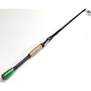 Carrot Stix 1 Piece Spinning Fishing Rod Wild Wild Black with Microwave Guides 6' 7" Medium Heavy Fast …