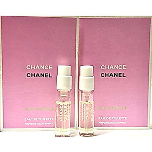 Set of 2 - Chance Eau Fraiche By Chanel for Women, Eau De Toilette Spray 0.05 Sampler