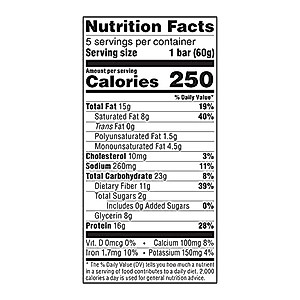 Atkins Chocolate Almond Butter Protein Meal Bar, Keto Friendly, 5 Count