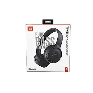 JBL Tune 510BT: Wireless On-Ear Headphones with Purebass Sound - Black
