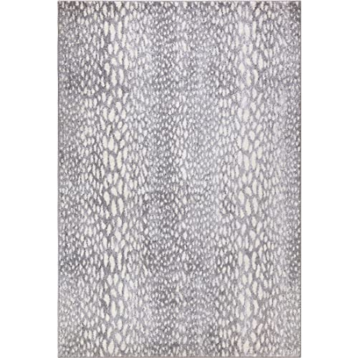 Abani Area Rug - 5x8 - Antelope Collection - Indoor Use - Grey & Cream Animal Print - Medium Pile-Turkish Made-Stain & Shed Resistant Livingroom Bedroom Kitchen Office-Safe for Kids & Pets-Soft Feel