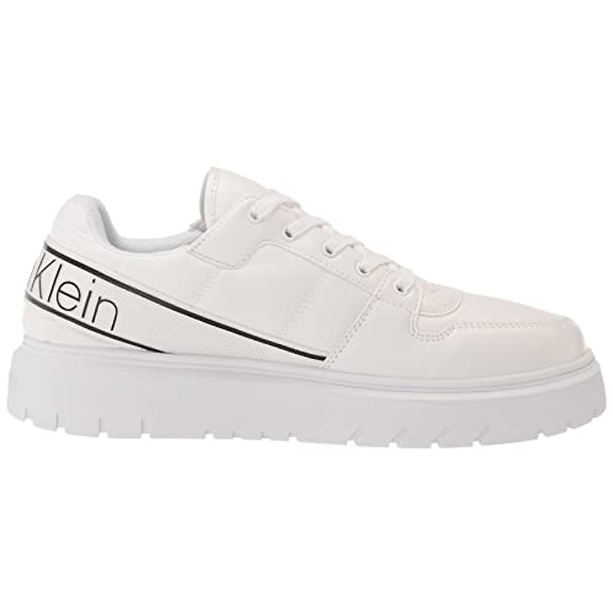 Calvin Klein Women's Danyel Sneaker, White, 11