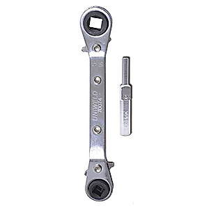 Uniweld 70074 Offset Ratchet (3/16,1/4,5/16,3/8) with DHVA Dual Hex Wrench Adapter