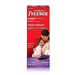 TYLENOL Children's Oral Suspension Grape Splash Flavor 4 oz