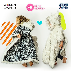 Birdy Boutique Car Seat Poncho for Kids – Safe to Use Over Seat Belts – Reversible Warm and Cozy Blanket – Easy on Easy Off and Doesn’t Impact Car Seat Performance – Floral Flur – One Size