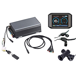 NBPOWER 5000w Electric Fat Bike Conversion kit sabvoton Controller 100KM/H max Speed, with TFT Color Display System,Single Speed Freewheel (20 * 4.0 Rear)