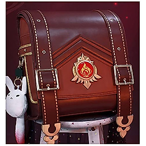 BoerMee Genshin Impact Cosplay Backpack Klee Bag Travel Bags Klee Cosplay Costume Props Plush Toy Pillow (Backpack)