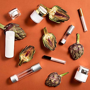 Cosmetic Packaging Now Echo Airless Jar (15ML, Shiny Silver Collar)