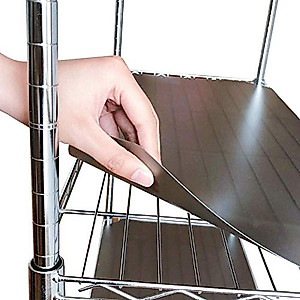 BRIAN & DANY 14" X 24" Wire Shelf Liners Value Pack of 3, Industrial Strength Thick Verson(0.4mm Rolled),Gray