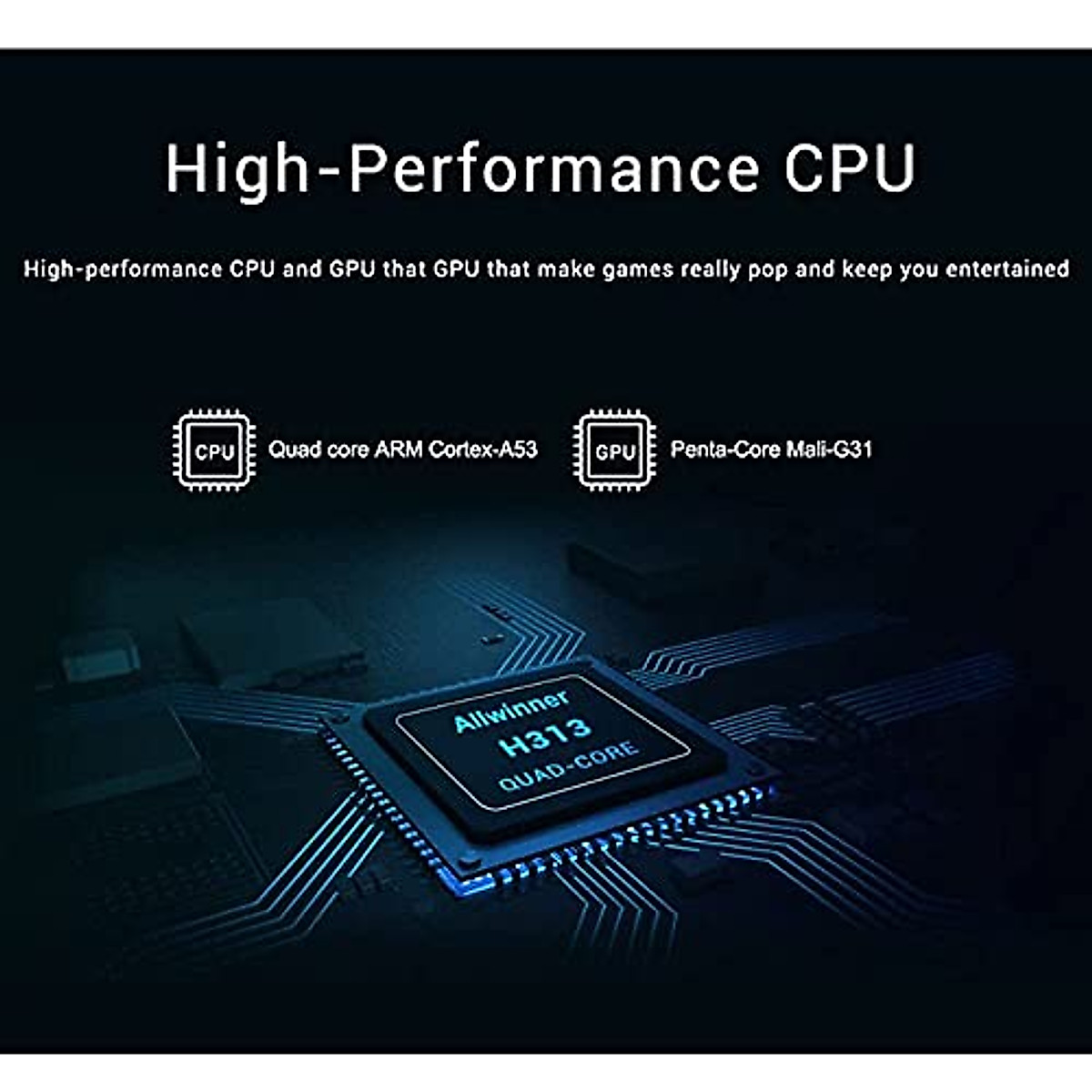 X88 PRO T 5G Android 10.0 TV Box 2GB RAM 16GB ROM Allwinner H313 Quad-Core 64bit with Dual-WiFi 2.4G/5.8 GHz Ultra HD 6K H.265 WiFi Home TV Box