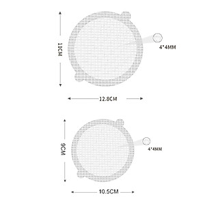 papasgix 50pack Disposable Drain Hair Catcher, Disposable Shower Drain Cover Hair Catcher Mesh Stickers, Hair Collector Cleaner for Shower Bathtub Bathroom Kitchen (Rund 3.5 in)