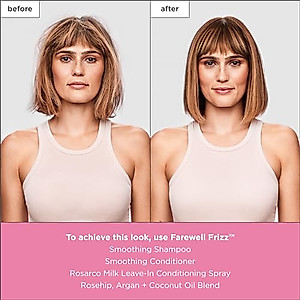 Briogeo Farewell Frizz Smoothing Shampoo, Tame Frizz and Restore Shine to Dull, Dry Hair, Nourishes and Smooths, Argan Oil for Shine, Vegan, Cruelty-Free, 8 fl oz