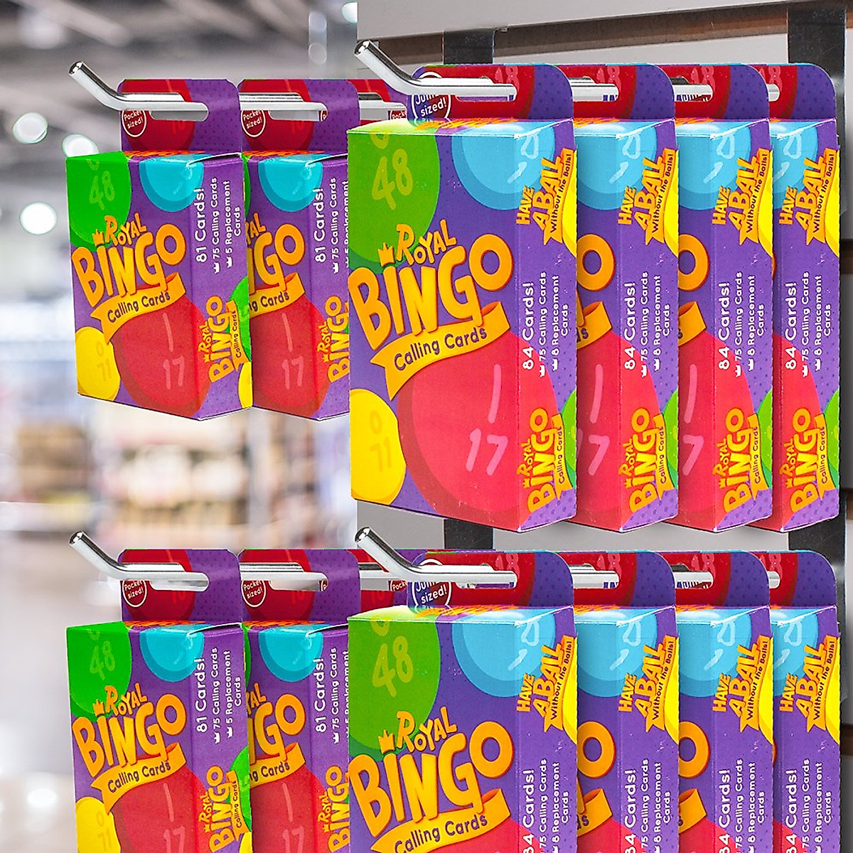 Royal Bingo Jumbo Calling Cards - Pack of 84 - High Visibility, 5.25" x 3.75" per Card-Replacement for Raffle and Balls