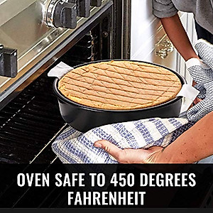 HIWARE 6 Inch Cake Pans Set of 4, Nonstick Round Cake Pans with 120 Pieces Parchment Paper, Dishwasher Safe