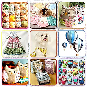 120 Pcs 4'' x 4'' Cotton Craft Fabric Bundle Squares,DIY Sewing Quarters Bundle,Precut Cotton Fabric Bundles for Precut Fabric,Quilting Fabric Bundles,DIY Sewing Quilting Scrapbooking