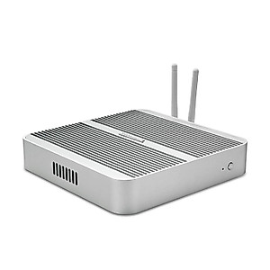KINGDEL Fanless Mini PC, i5 CPU Mini Desktop Computer, 8GB RAM+256GB SSD, Gigabit Ethernet, 4xUSB 3.0, HD Port