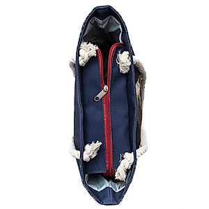 Skullistic Rose Skull Shoulder Bag - Beach, Travel & Gym, Thick Canvas, L18.5 x H13.5 x W5