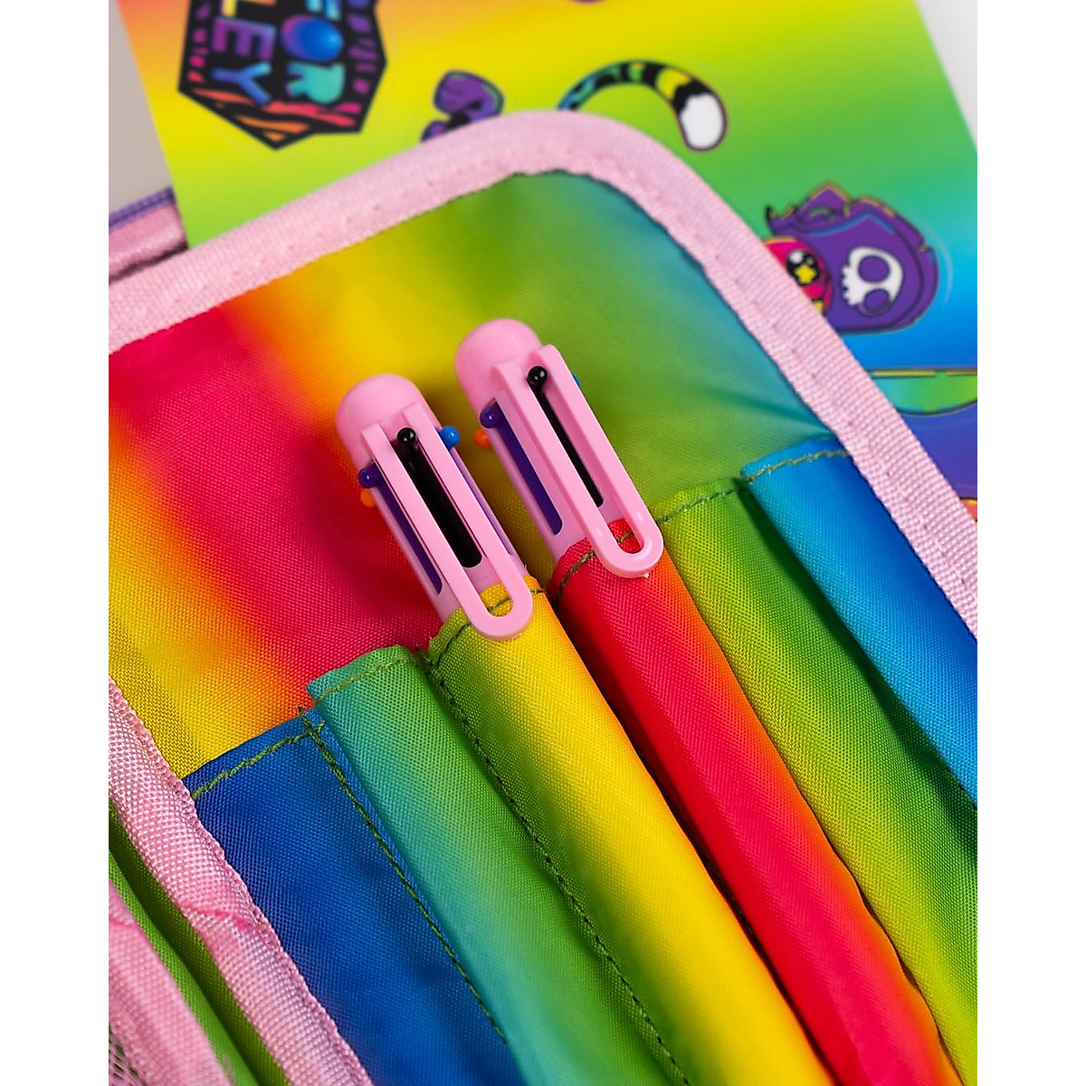 A FOR ADLEY Unicorn Rainbow Art Pouch and Pencil Case, A Fun Way to Store All Your Coloring And Drawing Necessities Complete With Custom Markers, Pens and Stickers