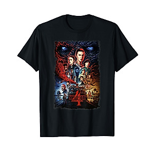 Stranger Things 4 Full Cast Poster T-Shirt