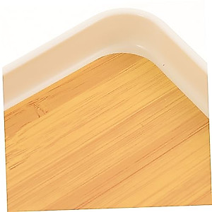 BESTOYARD 2pcs Dessert Plate Desktop Accessories Vanity Trays Garnish Tray Decorative Serving Trays Breakfast in Bed Tray Candle Plates pp Gathering Fruit Plate Household Coffee Tray Make up