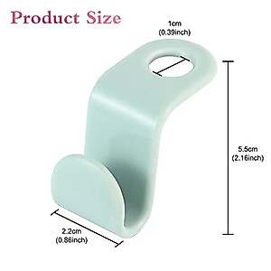 Clothes Hanger Connector Hooks, 60PCS Sturdy Mini Cascading Hanger Hooks, Thickened 20lbs Space Saving Closet Hanger Organizer, Hanger Extender Clips, 5-Color Hanger Connection Hooks for Closet