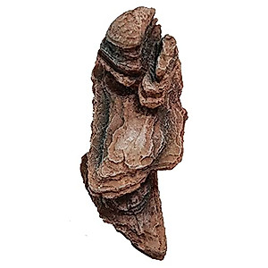 emours Reptile Basking Rock Tortoise Lizard Hiding Cave Platform Aquarium Decor Habitat Hideout (B-01)