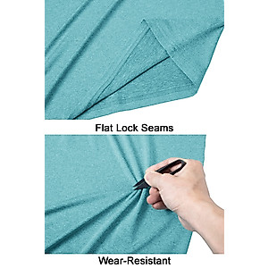 MAGCOMSEN Men's Half Zip Pullover Long Sleeve Tee Shirts UPF 50+ Quick Dry Performance Golf Tennis T-Shirt Men Light Green,S