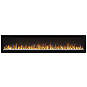 Napoleon Alluravision 74 - NEFL74CHS - Slimline, Wall Hanging Electric Fireplace, 74-in, Black, Crystal Ember Bed, 3 Flame Colours, Remote Included