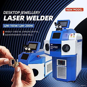 LYXC 150W Jewelry Laser Welder Machine Laser Welding Machine for gold and silver jewelry, rings, pendants, bracelets, necklaces, holes etc.
