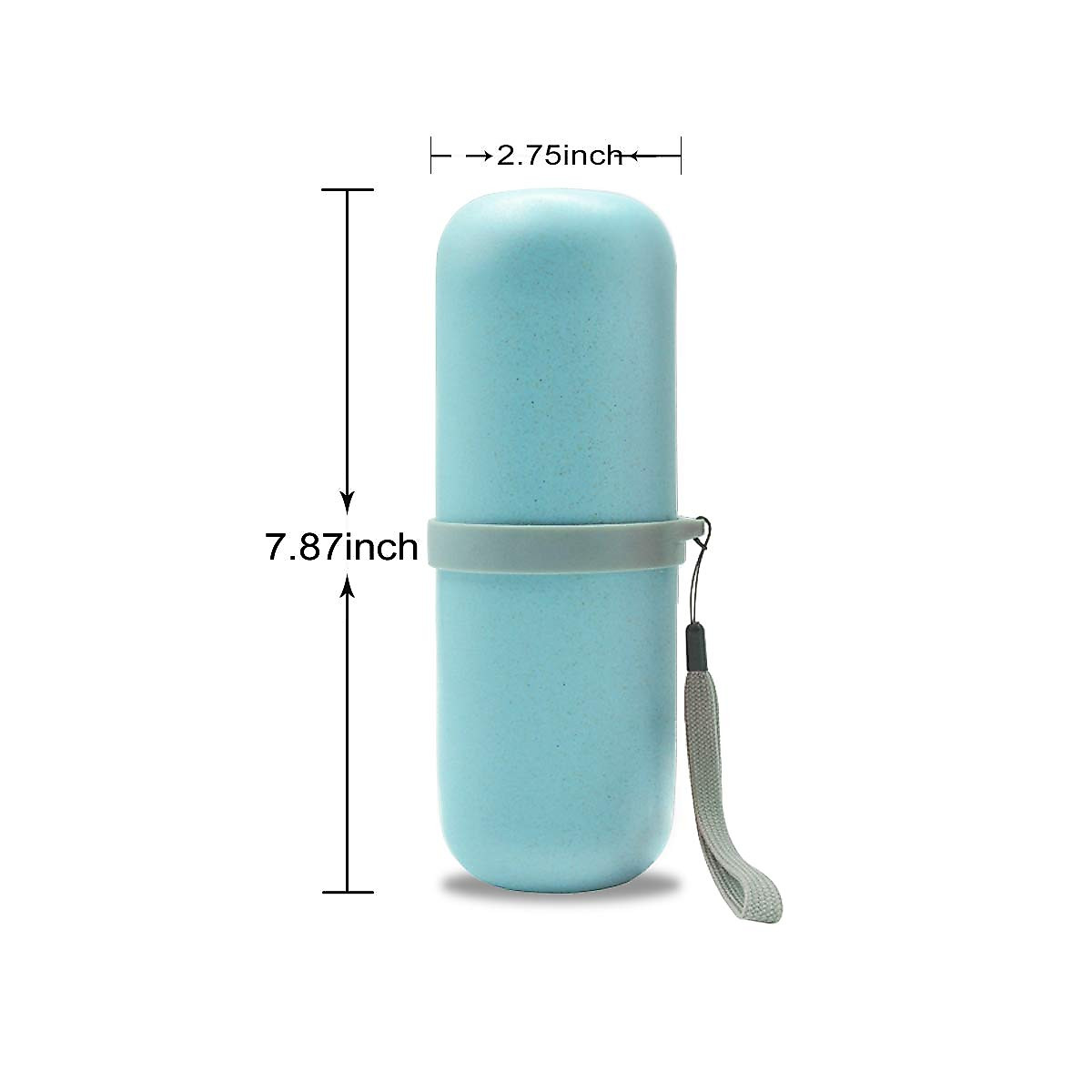 FOBBHOME 3 Pack Travel Toothbrush Case and Carrier Portable Business Trips Wash Cup Plastic Holder Organizer for Camping, School Trips and Daily Use