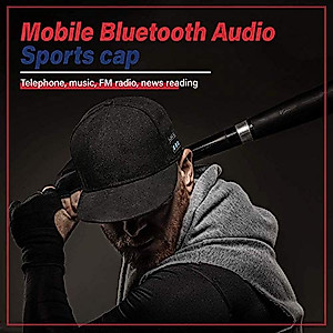 EDYELL Hat with Bluetooth Speaker Adjustable Bluetooth Hat Wireless Smart Speakerphone Cap for Outdoor Sport Baseball Cap is The Birthday Gifts for Men/Women/Boys/Girls