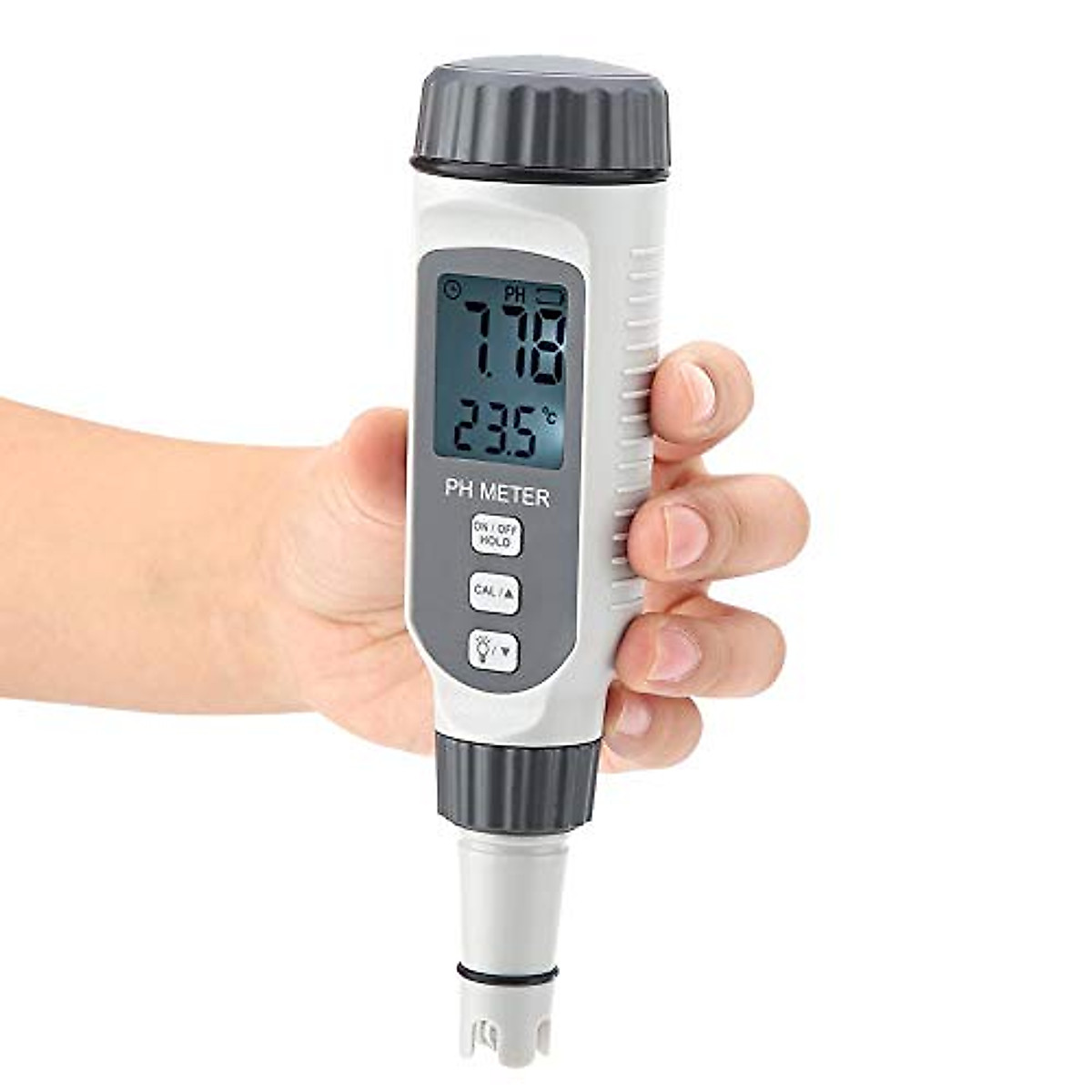 Meter, Tester Portable Water Quality Test Pen Acidimeter PH818 with Large LCD Display for Industrial Electrical and