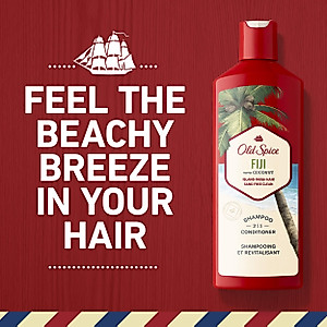 Old Spice Fiji 2in1 Shampoo and Conditioner for Men, 13.5 fl oz, 5.449 Fl oz