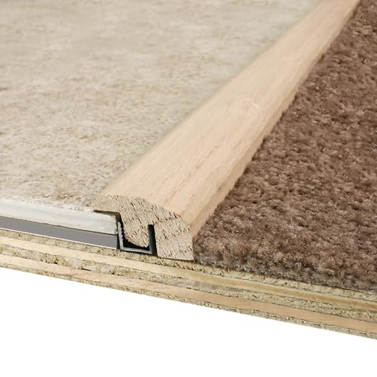 M-D Building Products 48927 36-Inch Hardwood Transition Tile to Carpet