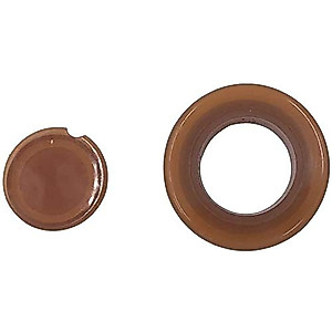 SUQ I OME 2 inch Outdoor Patio Thick Parasol Umbrella Hole Ring Plug and Cap Set, for Parasol Umbrella Table Hole Cover Insert(Brown)