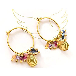 20pcs Adabele Hypoallergenic Tarnish Resistant 50mm Gold Round Hoop Connector (Wire 0.7mm/21 Gauge/0.028 inch) for Earrings Pendant Wine Glass Charm Jewelry Making BF3-5