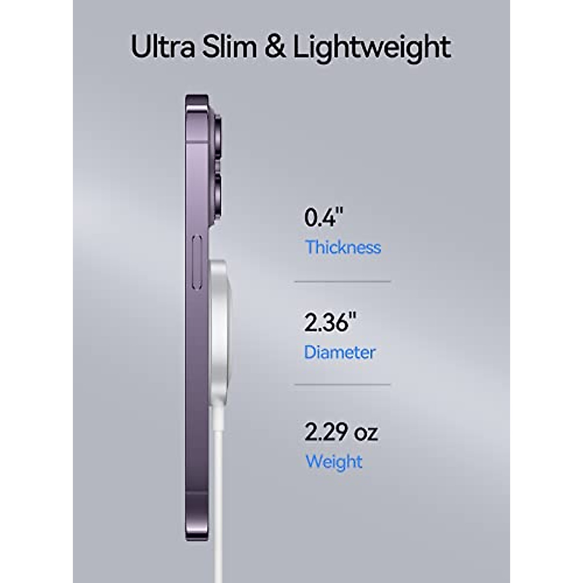 NEWDERY Magnetic Wireless Charger, for Apple Watch Charger, with Mag-Safe Charger and 18W Fast Charging Pad for iPhone 14/13/12 Pro Max Plus Mini, Smart Watch Ultra/8/7/6/5/4/3 and Airpods,USB A&C