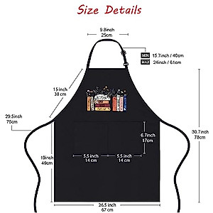 Singer Taylor Album Apron for Women with Pockets,Womens Aprons Waterproof Cooking Aprons with Adjustable Neck Strap and Long Ties for Swift Fans,