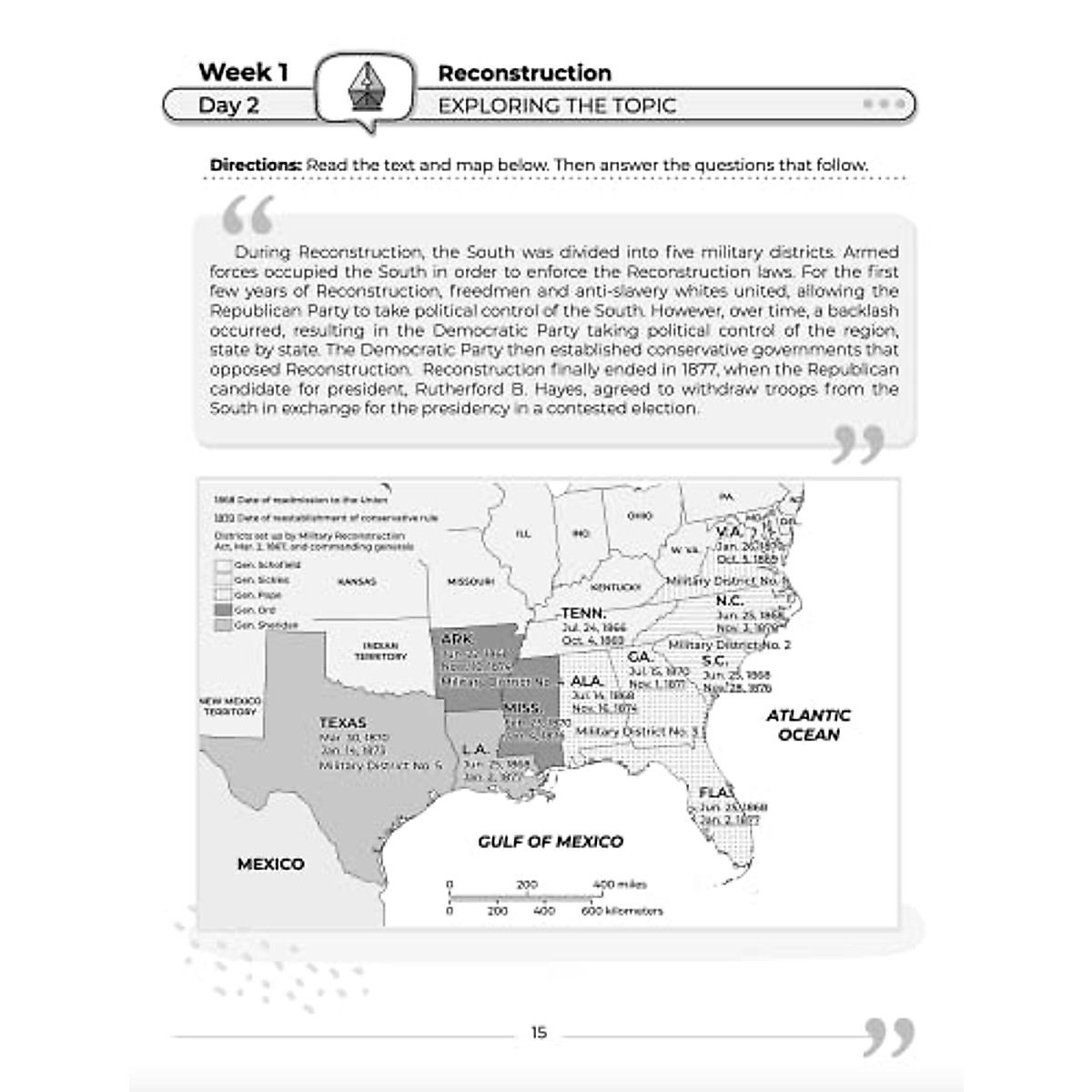 8th Grade Social Studies: Daily Practice Workbook | 20 Weeks of Fun Activities | History | Civic and Government | Geography | Economics | + Video Explanations for Each Question