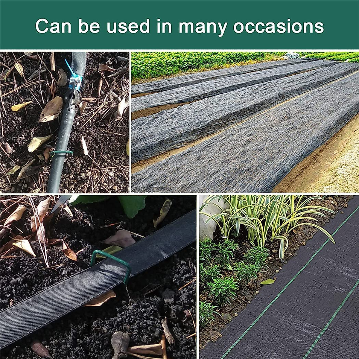 Garden Stakes Ground Staples Landscape Securing Anchor Pegs Gardening Pins Spikes for Lawn Farm Weed Barrier Grass Fabric 10 PCS