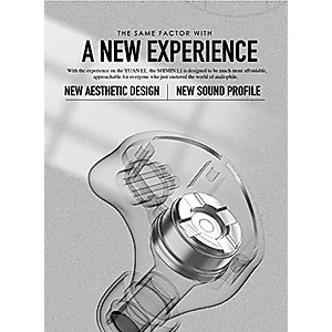 Kinboofi TANGZU SHIMIN LI in Ear Monitor, N52 Magnet Dual Cavity Design Dynamic Driver HiFi IEM,Sport Noise Isolation Wried Headphone with Detachaable 2pin Cable for Audiophile Musician (Gold)